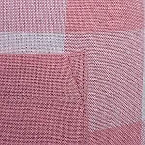 DII Unisex Buffalo Check Kitchen Collection, Classic Farmhouse Chef Apron, One Size, Pink &White