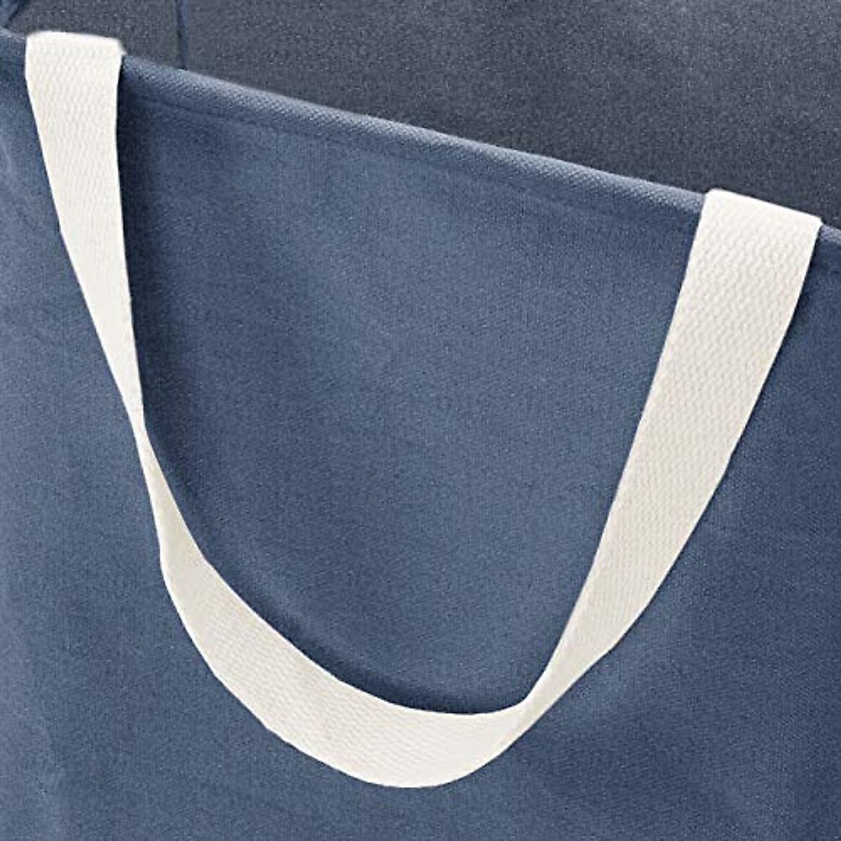 Amazon Basics Fabric Storage Bin Basket - Tall Cube, Navy Blue