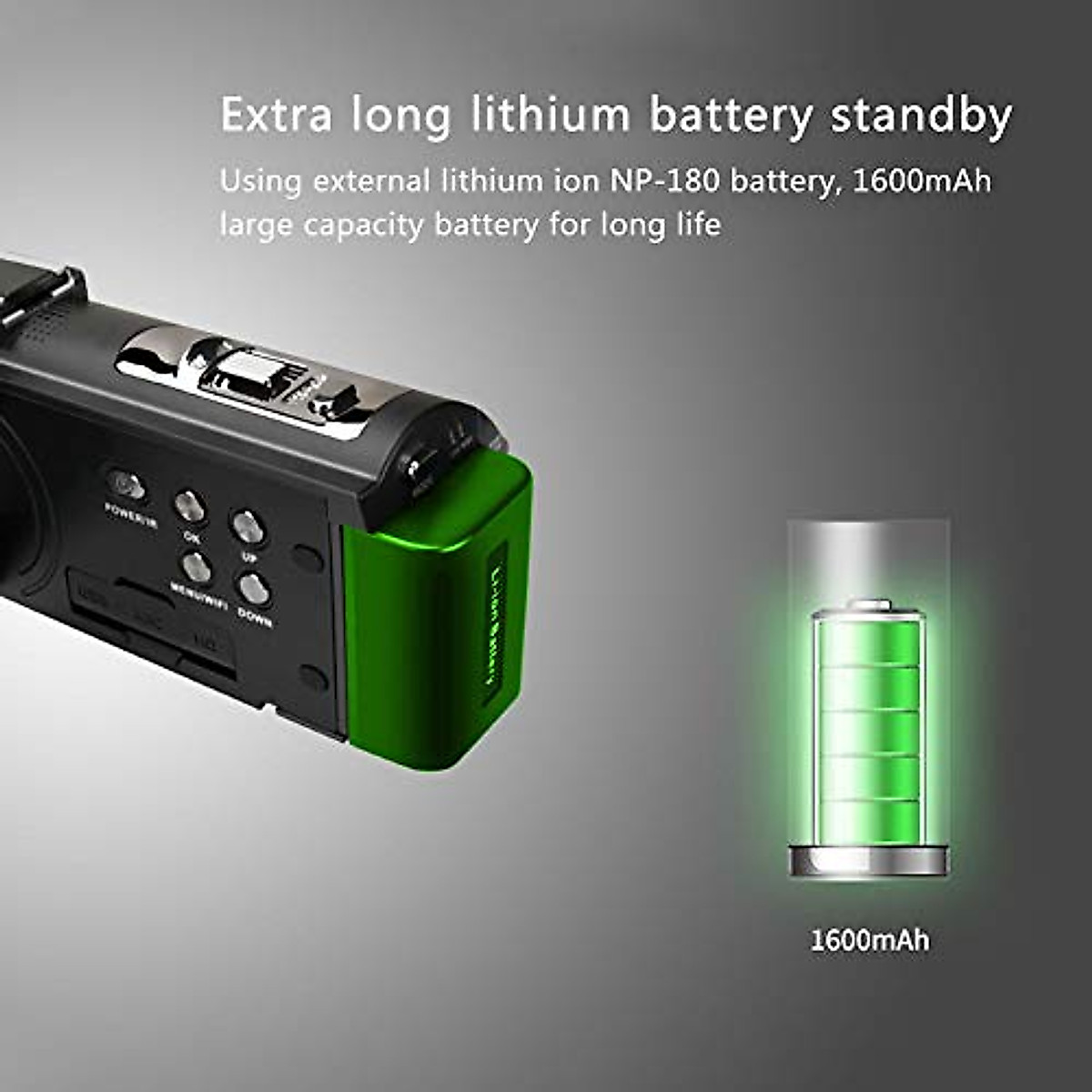 Shanrya Camera, Super Clearly High Definition Video Camera, Digital Video Camera, for Travel Travel Lovers Outdoor Record Life(#1)