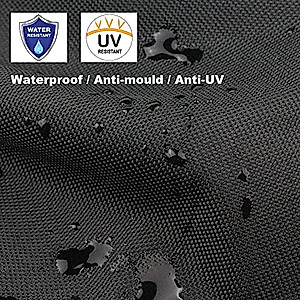 Electric Tongue Jack Cover 600D Polyester Waterproof Electric Trailer Jack Cover Universal RV Travel Trailer Jack Protective Cover (Universal Size 18″H x 7.5″W x 9″D)