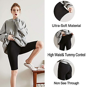 GAYHAY Biker Shorts for Women - 8" Soft Stretch Athletic Summer Shorts for Under Dresses Workout Running Cycling Yoga