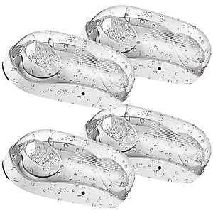 LEONLITE Outdoor Emergency Light, Wet Location, Exterior Emergency Lights with Battery Backup, LED Egress Lights, UL Listed, 120/277V, Commercial Emergency Exit Light for Business, Pack of 4