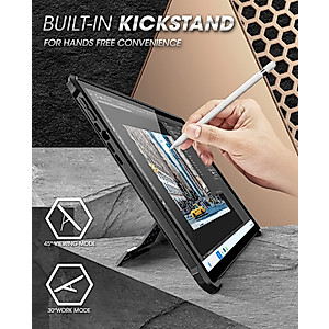 SUPCASE Unicorn Beetle Pro Series Rugged Protective Case for Microsoft Surface Pro 8 (2021), Black
