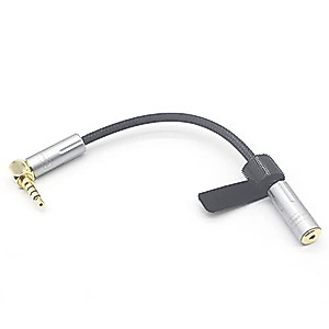 Youkamoo [ 3.5mm Balanced Right Angle ] 3.5mm Male to 2.5mm Female 8 Core Silver Plated Headphone Earphone Audio Adapter Cable 3.5mm Balanced to 2.5mm Balanced Female