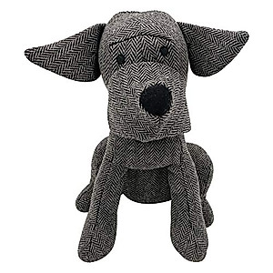 Fabric Animal Door Stopper Gifts for Mom Doorstops Book Stopper Wall Protectors Anti Collision Decorative Dark Grey Dog