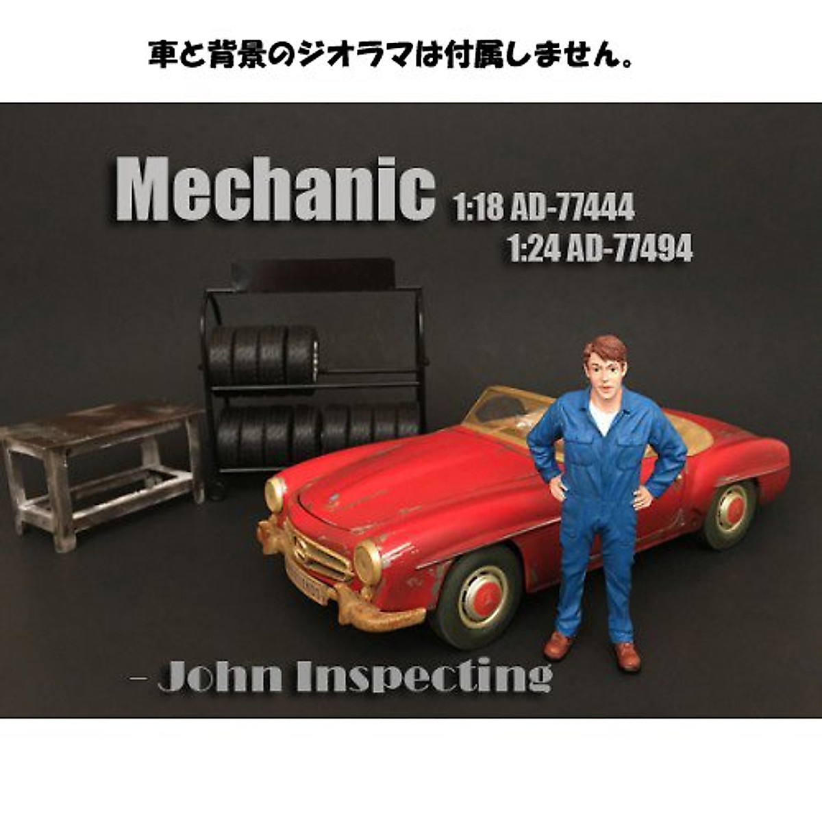 American Diorama 77494 Mechanic John Inspecting Figure For 1:24 Scale Models