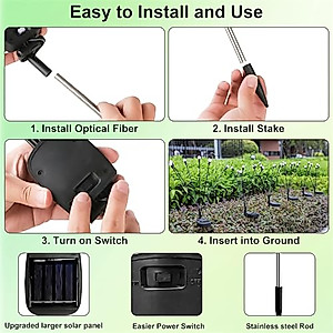 Inscrok Halloween Decorations Outdoor Solar Garden Lights, 5Pack 40LED Swaying Firefly Lights Halloween Pumpkin Lights, Waterproof Solar Halloween Path Lights for Yard/Garden/Lawn/Party Decor