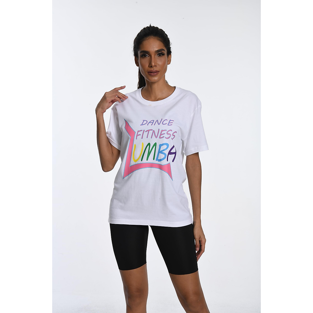 Women's Gym Tank Tops & T-Shirts. Unisex Loose fit, Active Graphic Prints.Perfect Dance, Sport, Workout Black Size Small (US, Alpha, Medium, Regular, Regular, White)