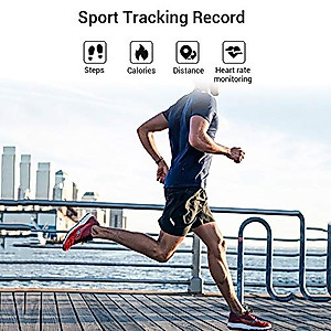 XXXDXDP Bracelet Smart Band Men Fitness Tracker Activity Smartwatch Real-time Monitor 5 in 1 Pedometer Sports Wristband Women Man (Color : A)