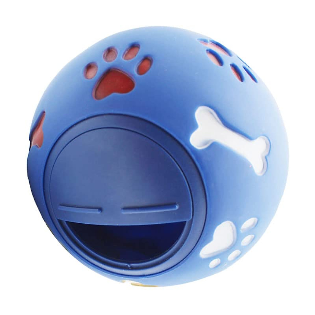 Dog Treat Dispenser Balls, Slow Feeding Adjustble Chewing Puppy Puzzle Balls Toy, Mental Enrichment Relieving Boredom Cats Dogs Universal Dog Chew Toy for Pet Supplies(Blues)