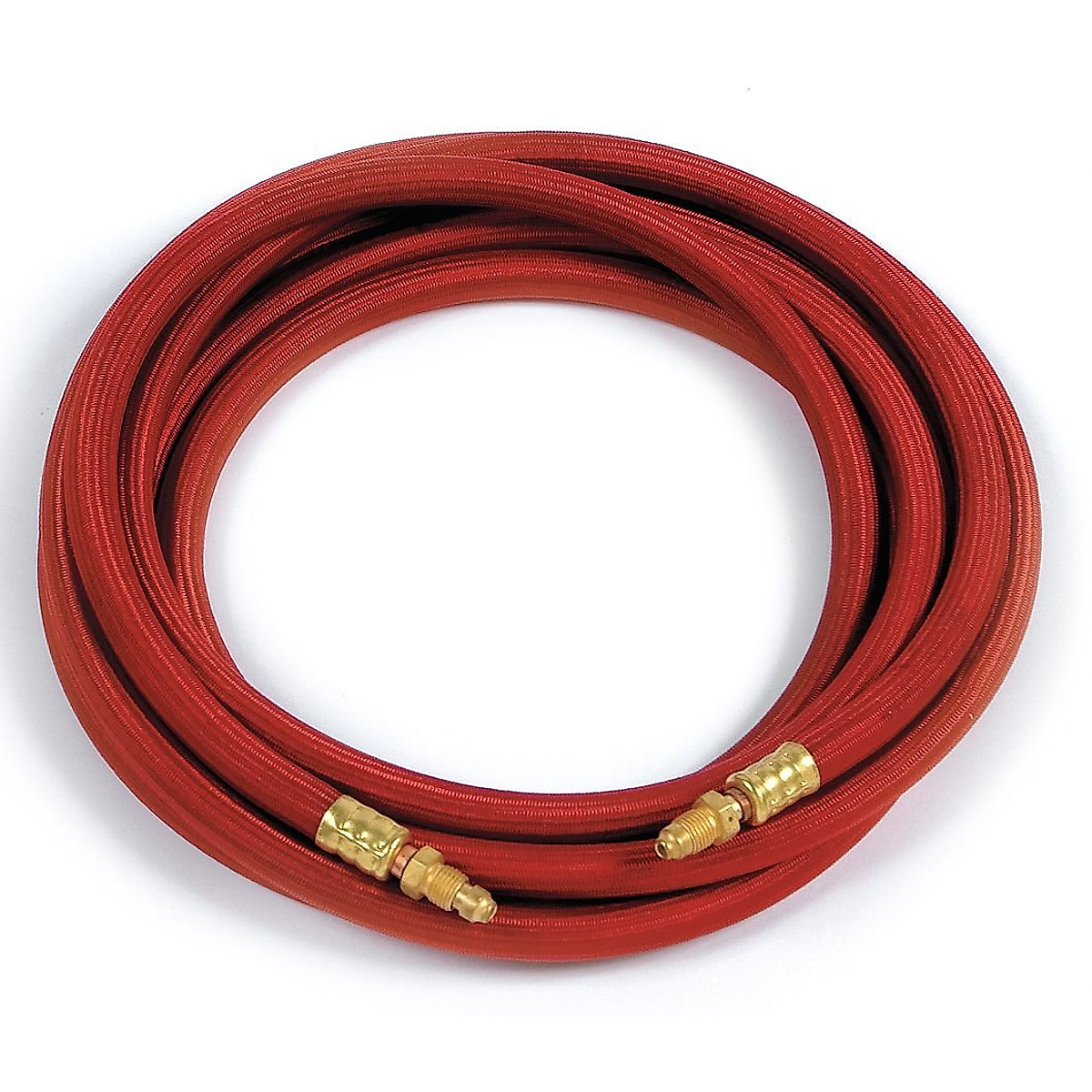 Power Cable, Red Braided Rubber, 12.5 Ft