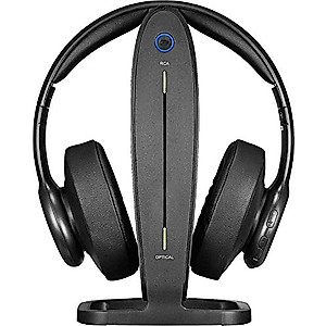 Insignia - NS-HAWHP2 RF Wireless Over-The-Ear Headphones - Black