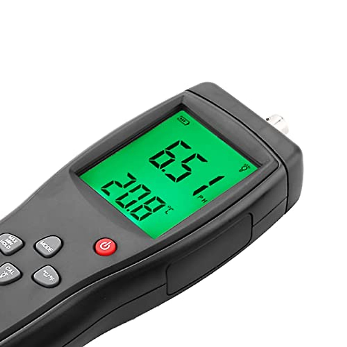 Ph Messgerät,Deosdum Feuchtemessgerät Smart Sensor As218 Digital Ph Meter Tester 0.00~14.00 Ph Moisture Measuring Instrument Ph Meter