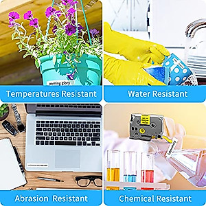 Uniwork TZe-231 7-Pack Compatible Label Tapes Replacement for Brother P Touch TZe231 TZe 231 431 531 631 731 931 P Touch Laminated 12mm 0.47 Inch for Ptouch PT-D210 H110 D400 Label Maker, Multi Color