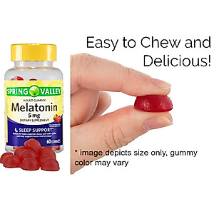 PREMIUM-FUSION Melatonin Gummies 5mg for Adults. Sleep Support from Spring Valley + Guide to Supplements