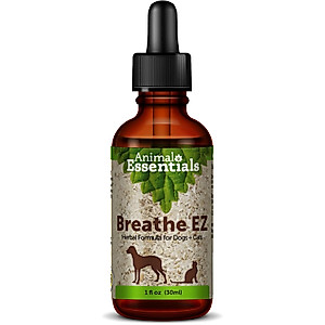 Animal Essentials Breathe EZ for Dogs & Cats - Pet Respiratory Support Supplement, Clear & Easy Breathing, Healthy Respiration - 1 Fl Oz