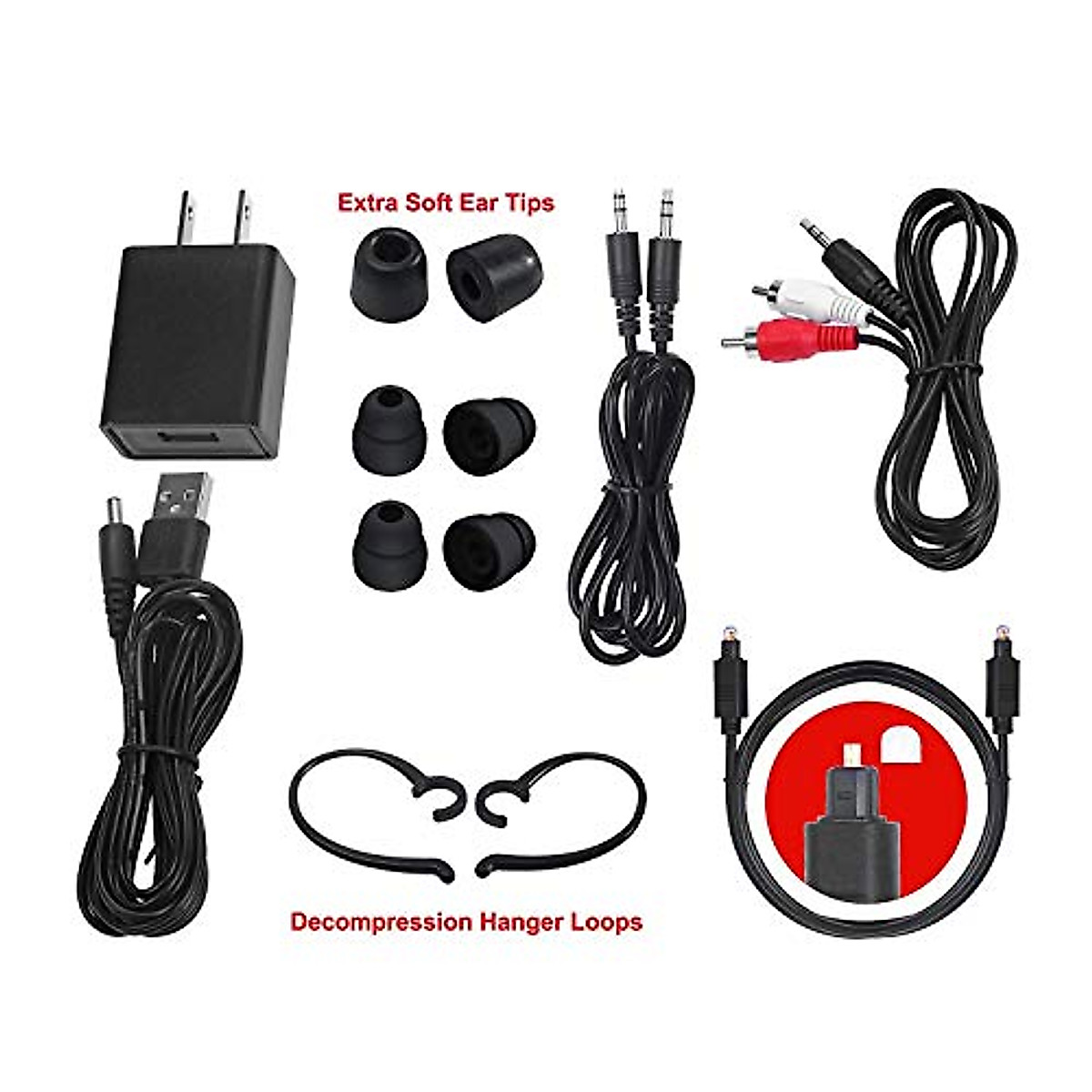 SIMOLIO SM823D Digital Wireless Headphones for TV with Optical in, TV Hearing Devices with Voice Highlighting, Balance and Tone Controls for Seniors and Hearing Impaired, 100FT Long Range