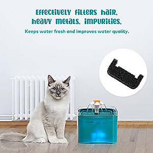 AONBOY Cat Water Fountain Pump Filters, Suitable for AONBOY Pet Fountain Pump F2, Cat Fountain Filter, Triple Filtration (4 Pieces)