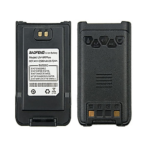 Vineyuan 7.4V 2500mAh Li-ion Replacement Battery for Baofeng UV-9R Plus Two Way Radio Battery