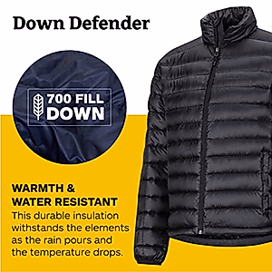 MARMOT Men's Zeus Jacket | Warm and Lightweight Jacket for Men, Ideal for Winter, Skiing, Camping, and City Style, Jet Black, Large