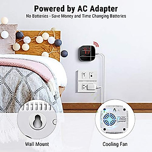 ThermoPro WiFi Thermometer Hygrometer TP90, Compatible with Alexa, Smart Humidity Temperature Sensor with App, Wireless Home Temperature and Humidity Monitor for Room Greenhouse Incubator Wine Cellar