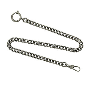 Gotham Men's Gunmetal 17 Jewel Half Hunter Mechanical Pocket Watch # GWC14036BBK