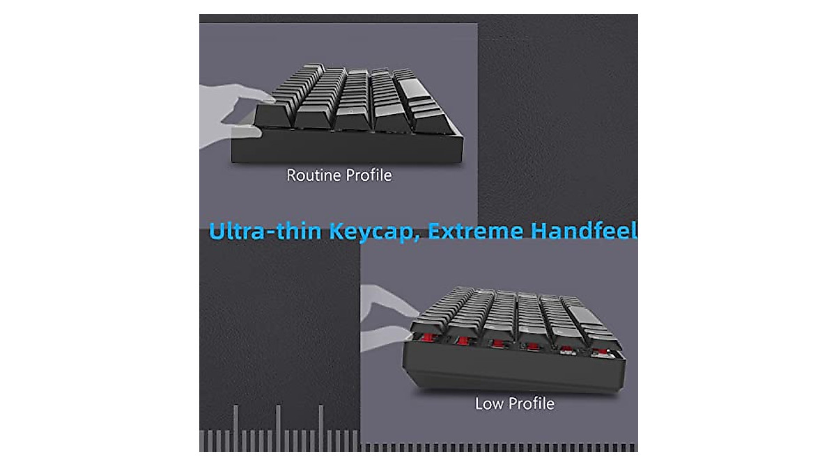 XVX Low Profile Keycaps -Black Keycaps, Shine Through Keycaps, 118 Keys Double Shot PBT Keycaps ...