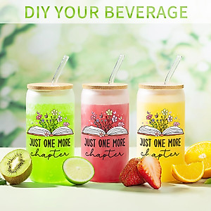 Book Lovers Gifts-Birthday Gifts for Book Lovers Women-Bookish Gifts Librarian Appreciation Gifts Book Club Gifts for Readers Bookworms Teacher Student Her Best Friends 16oz Glass Cup Graduation