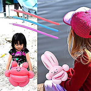 Pastel Long Balloons Premium 260 Twisting Balloons Animals Magic Balloons for Birthday Kids Wedding Party Supply 100pcs (Multi)