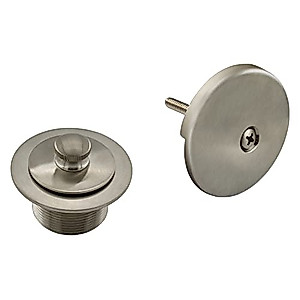 1-3/4 Inch Threaded Tub and Shower Drain Kit, Can be Used to Repalce Moen T90331BN, with Push-N-Lock Drain Assembly, Brushed Nickel