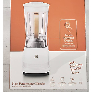 High Performance Touch-Activated Display Blender | White Icing Color | Drew Barrymore | 800 Watt | 7 Functions