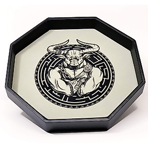 Minotaur's Maze Limited Edition Octagon D&D Dice Tray - 11.5 Inches - for Tabletop Roleplaying, Dice, and Board Games, Dungeons & Dragons