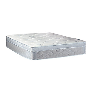 Continental Sleep 10-Inch Plush Foam Encased Hybrid Eurotop Innerspring Mattress and 8" Wood Boxspring/Foundation Set, Full XL