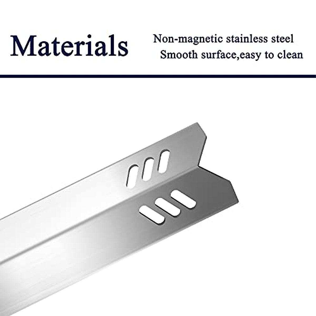 Boloda Heat Plate Tent Shields, 3pc Stainless Steel Grill Replacement Parts, BBQ Flame Tamer Vaporizor Bar for Uniflame GBC1030W, GBC1030WRS, GBC1030WRS-C, GBC1134W, GBC1134WRS Grill Models