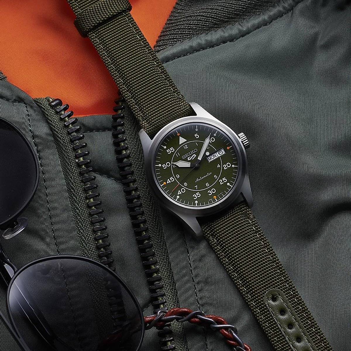 5 SPORTS（ファイブスポーツ） Men Field Military Street Style Automatic Watch