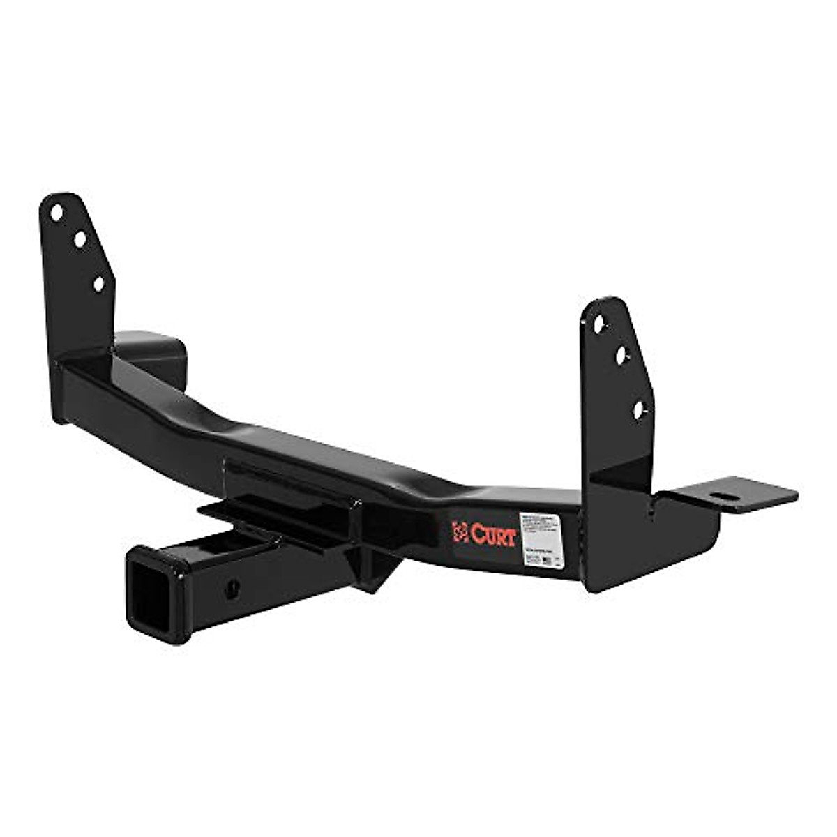 CURT 31023 2-Inch Front Receiver Hitch, Select Chevrolet Silverado, GMC Sierra 2500, 3500 HD, GLOSS BLACK POWDER COAT