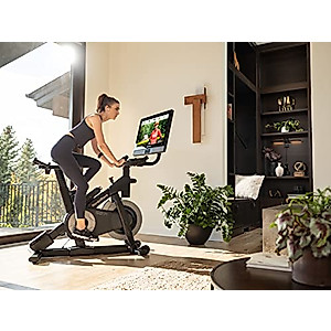 NordicTrack Commercial S27i Studio Cycle with 27” HD Touchscreen for Interactive Studio & Global Workouts, 30-Day iFIT Family Membership Included
