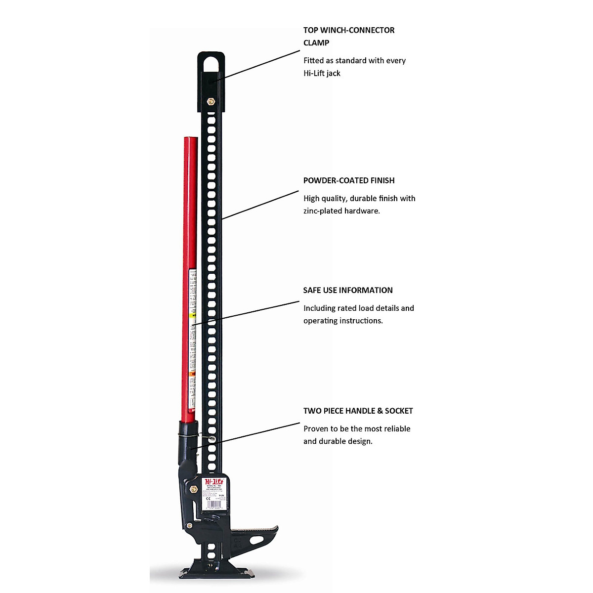 Hi-Lift Jack HL484 48" Hi-Lift Black Cast and Steel Jack