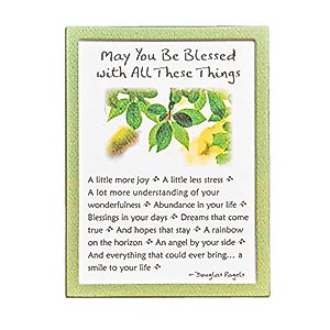 Blue Mountain Arts Encouragement Magnet with Easel Back—Birthday, Wishing You Well, or Just Because Gift by Douglas Pagels, 4.9 x 3.6 Inches (May You Be Blessed with All These Things)