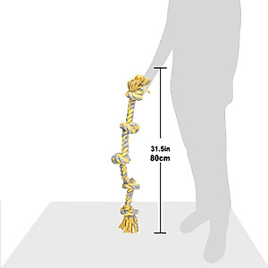 ayisoro Dog Rope Toys for Aggressive Chewers Large Dog Rope Pet Tug Toy Cotton Rope Dog Chew Toys for Large Dogs Tug of War Toy Strong Chewing Teething Training Interactive Dog Rope Toy Large