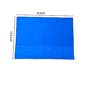 rejopfad Anti Tarnish Silver Storage Bag Velvet Fabric Blue Silver Protector Silverware Cutlery Storage Bag, Silverware Cutlery Holder for Drawer 2Pcs