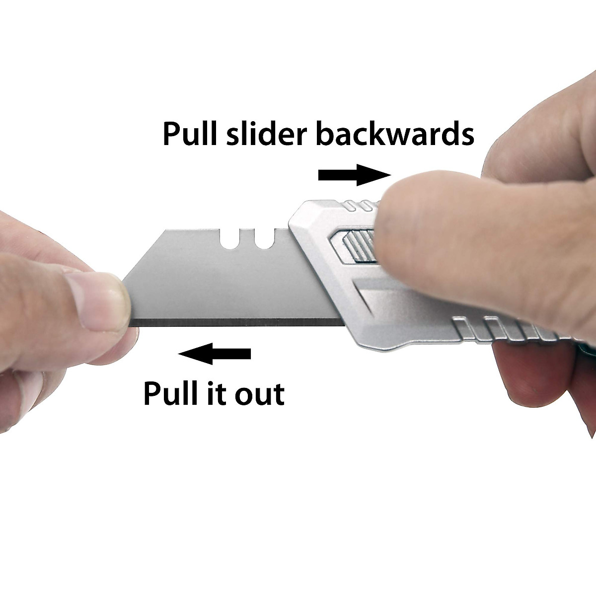 XW Folding Utility Knife, Heavy Duty Box Cutter of Quick Change Blades, Extra 10 Blades Included, 2-Pack