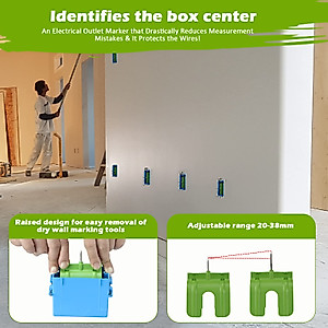 5 Pack Drywall Outlet Marker Gifts for Dad, No Measuring Needed Marking Tool for Electrical Outlets, Easy Drywall Marking Tool for Electrical Outlets