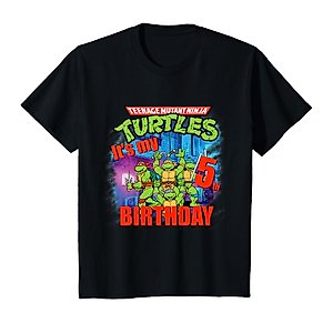 Mademark x Teenage Mutant Ninja Turtles - Original Teenage Mutant Ninja Turtles fifth Birthday 5 T-Shirt