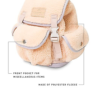 Doughnut Lighthouse Fluffy Series 6.5L Travel School Ladies College Girls Lightweight Casual Daypacks Bag Backpack (Soft Sunrise x Powder Purple)