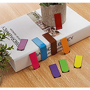 Magnetic Bookmarks,60 Pack 20 Solid Color Magnet Page Clip Small Bookmark for Book Lovers, Gift, Women, Man, Kids, Tudents, Teachers, School, Home, Office, Reading Supplies(2 x 0.8 inch)