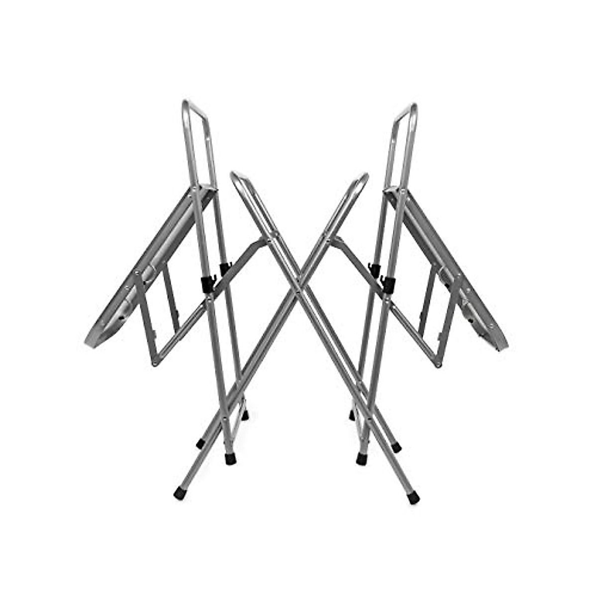 Camco Olympian Deluxe Portable Grill Table | Provides Plenty of Room for Grilling Gear | Ideal for Picnics, Camping, Boating, Tailgating, and Backyard BBQs | (57293) Silver