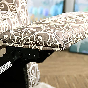 JC Home BT-R8389A30 Recliner, Gray and White