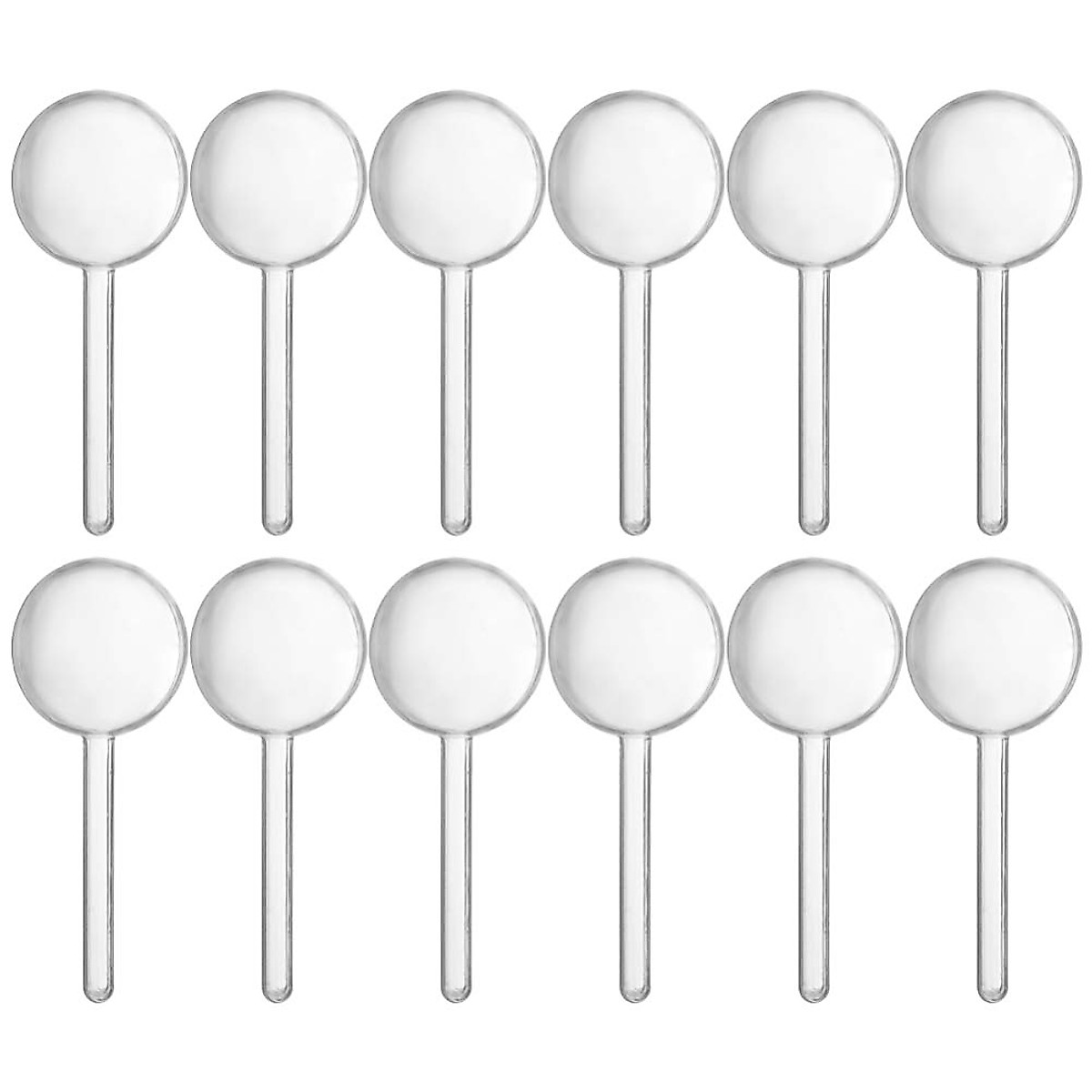 Amosfun 12Pcs Round Candy Case Lollipop Container Clear Plastic Bead Storage Containers Mini Storage Case Round Portable Empty Jewelry Ring Box Clear