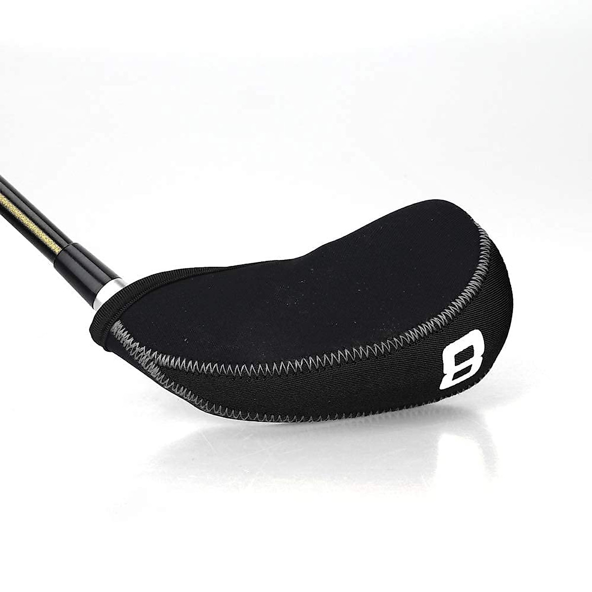 Craftsman Golf 11pcs/Set Neoprene Iron Headcover Set with Large No. for All Brands Callaway,Ping,Taylormade,Cobra Etc. (Black)